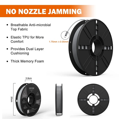 Eryone Flexible TPU Filament 1.75mm 3D Printing TPU Filamen