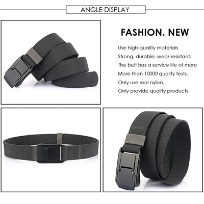 New Stretch Belt For Men and Women Hard Quick Release Buckl