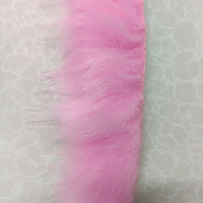 Plush Geometric Faux Fox Fur Precuts Trim– Luxurious & Vers