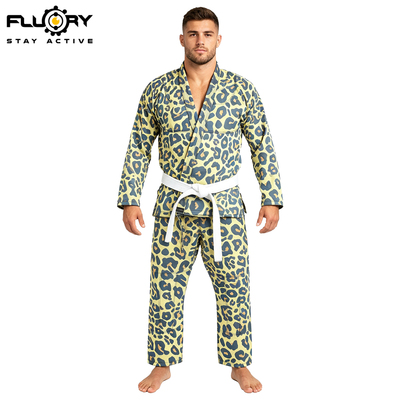 FLUORY火垒豹纹柔术服专业比赛