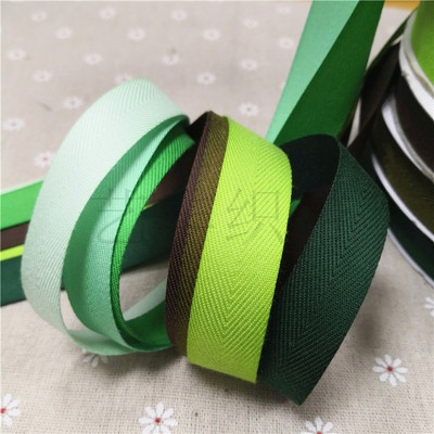 2CM宽彩色单人字带包边布条滚边带服装鞋帽包DIY装饰用涤棉人字带