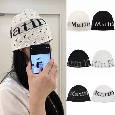Matinkim薄款镂空针织毛线帽亚麻天丝四季可戴帽子男女冷帽