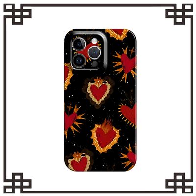 创意火红爱心适用iphone17promax菲林手机壳苹果16华为p70mate60荣耀100vivos19软小米15红米k80全包note12硬