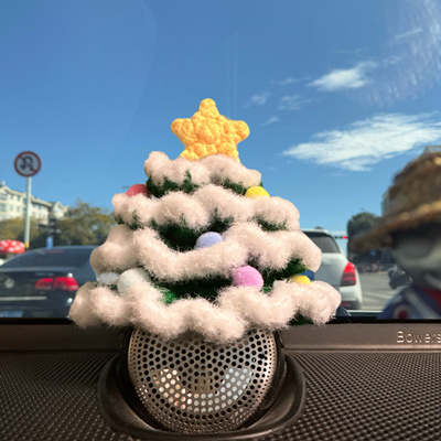 沃尔沃音响帽圣诞树帽子车载装饰纯手工钩织S90XC90S60XC60V90CC