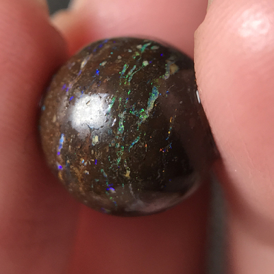 天然铁欧泊圆珠手珠多宝串散珠11.2MM土星火星木星星球图9.42CT