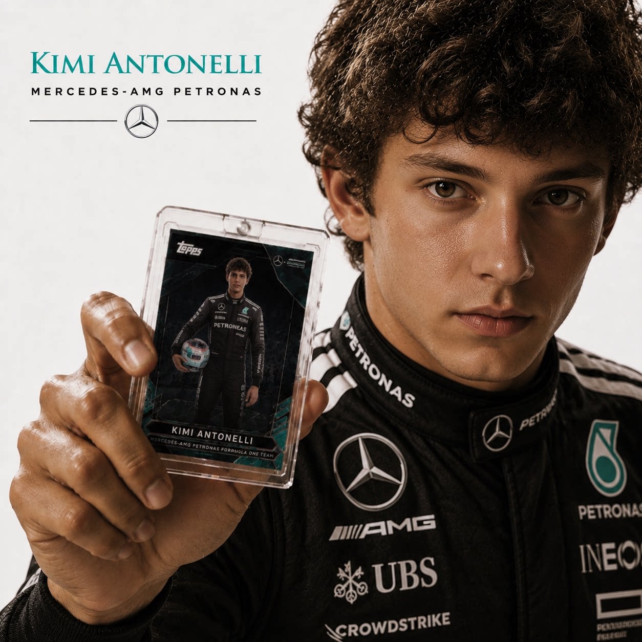 安东内利Andrea Kimi Antonelli正版F1方程式赛车topps新秀卡片