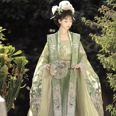 荟萃阁【春山空】汉服女正品原创宋制重工刺绣大袖国风霞帔绝美夏