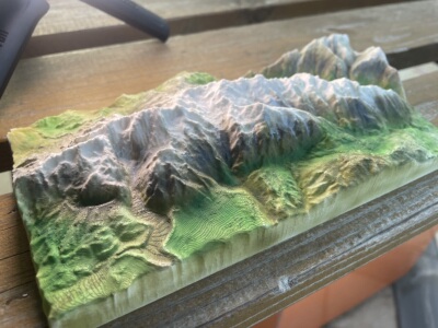 3D打印玉龙雪山雪山模型