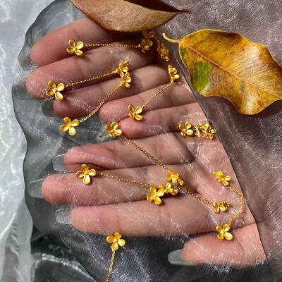 小红书同款博主推荐黄金色桂花耳环精致显气质秋天的味道百搭小众