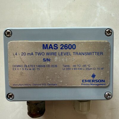 议价EMERSON液位变送器MAS2600MAS2600-1MAS2600-2