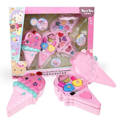 68836宝熊家族缤纷美味冰淇淋美妆盒儿童过家家化妆品玩具仿真化