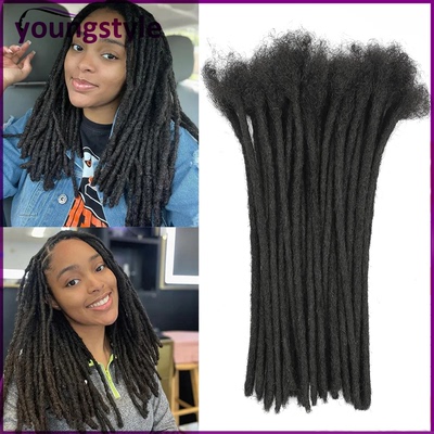 Brazilian Human Hair Dreadlock Locs 0.6cm  Dreads Extensions