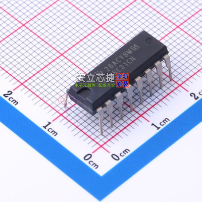RS-485/RS-422芯片 AM26C31CN PDIP-16 TI/德州 电子元件全新原装