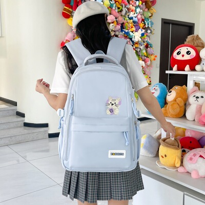 JS杰斯柏书包少女双肩包日系ins学院风小清新背包初高中生大容量