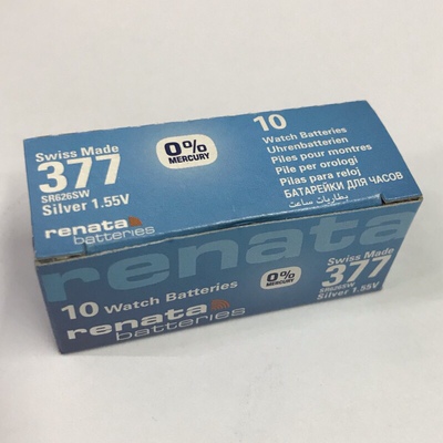瑞士原装手表电池 RENATA 377 纽扣电池SR626SW氧化银1.55V一粒价