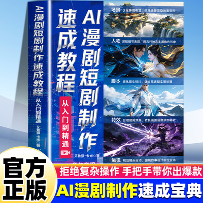 AI漫剧短剧制作速成教程正版书籍