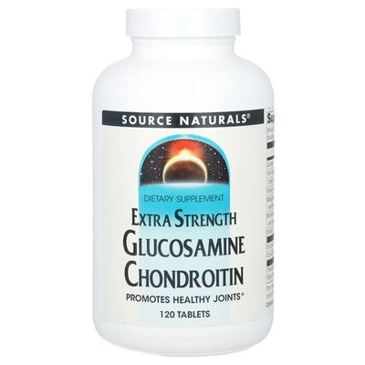 Source Naturals源美氨基葡萄糖硫酸软骨素壳糖胺Glucosamine 120