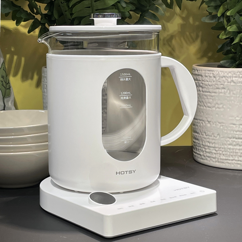 hotsy养生壶多功能家用煮茶壶玻璃电水壶微电脑保温j家用办公1.5L_虎窝淘