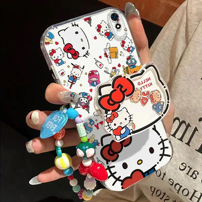 适用红米9A手机壳小米Redmi9A保护套M2006C3LC新款可爱RED九A9超薄透明软壳全包防摔高级Redmin女生kt猫支架