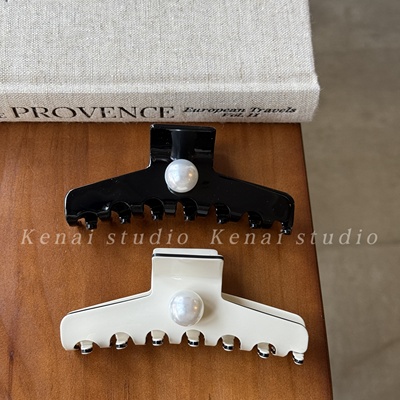 法式轻奢小香风醋酸鲨鱼夹抓夹