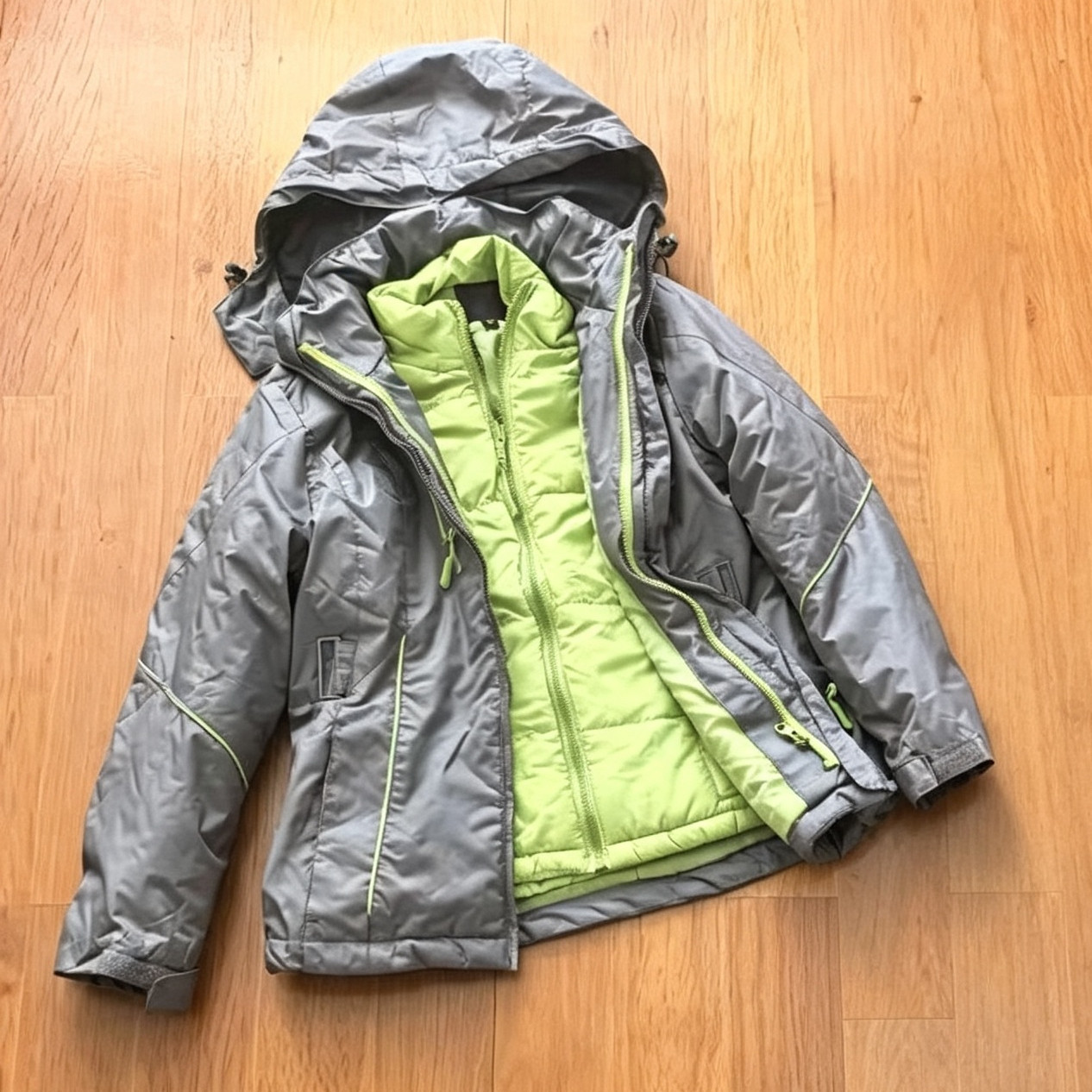 儿童冲锋衣女大童加棉加厚滑雪服中大童秋冬女童夹棉保暖厚外套贸