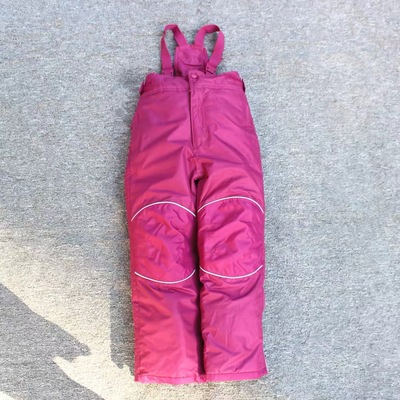 专业秋冬儿童宝宝户外背带滑雪裤男女童防风防水保暖冲锋棉裤贸