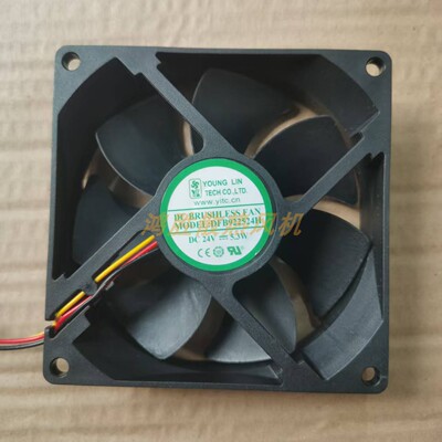 永林全新DFB922524H DC24V 5.3W 9025 三线散热风扇