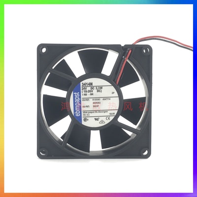 德国ebmpapst轴流风机3414N 9225 24V 2.3W 通信通讯设备散热风扇