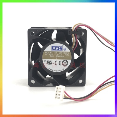 AVC DYTB0638B8U 6038 48V 0.41A 6厘米/CM 交换机服务器散热风扇