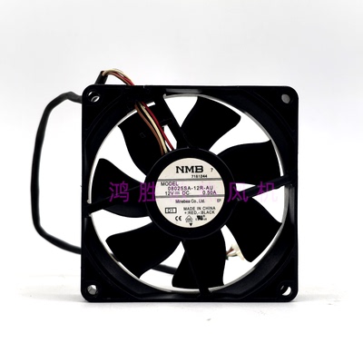 NMB 08025SA-12R-AU 8025 12V 0.50A 8cm 机柜机箱大风量散热风扇