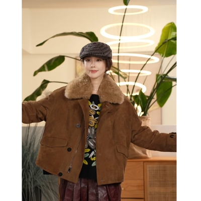 毛领羽绒服女时尚高级感外套