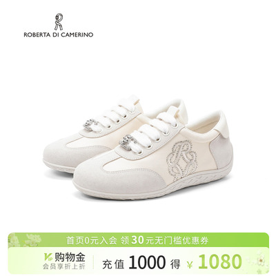 诺贝达春季德训鞋休闲平底写2026新款百搭休闲复古女鞋RCS268201