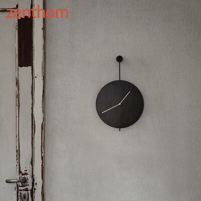 zenthom/Ferm LIVING TRACE简约金属几何挂钟 设计