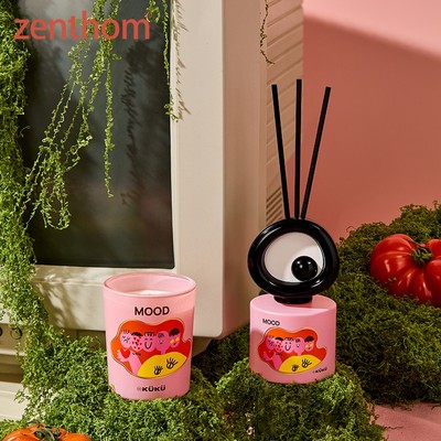 zenthom/Wekuku Bigeye大眼仔香薰蜡烛无火香氛礼盒圣诞新年礼物