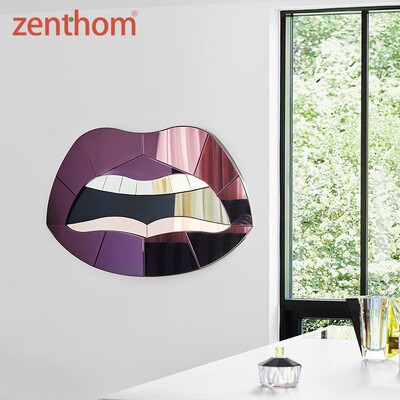 Reflections Copenhagen 设计师魅惑红唇水晶玻璃艺术装饰镜