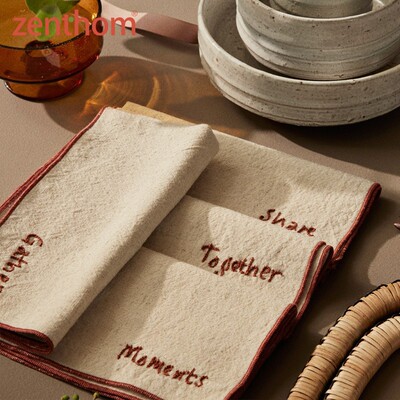 zenthom/Ferm Living Occasion棉麻西餐餐巾口布方巾擦杯布