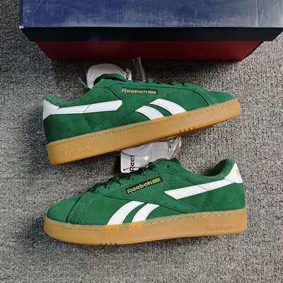 REEBOK锐步Club C Grounds UK男子翻毛皮休闲网球板鞋 100206240