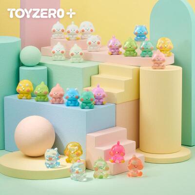 TOYZEROPLUS吃货恐龙盲盒小恐龙盲袋萌粒摆件公仔玩具女生礼物