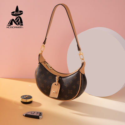 稻草人女包2025新款秋季时尚百搭单肩斜挎包高级感小众通勤腋下包