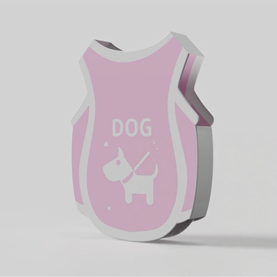 猫狗宠物奠祀殡葬纪念日用品纸扎头七烧纸用品祭祀粉色背心