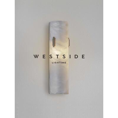 中山工厂直销Westside新中式天然云石壁灯客厅卧室背景墙灯设计师