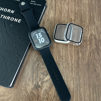 适用iwatchs109钢化膜一体壳