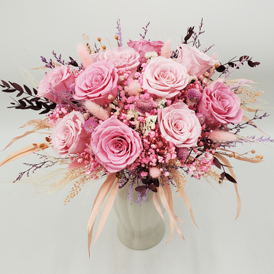 厄瓜多尔永生花玫瑰混搭干花花束