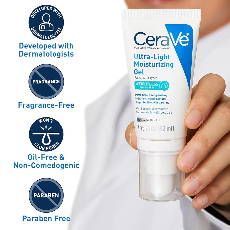 CeraVe Ultra-Light Hydrating Face Moisturizer Gel Ceramides