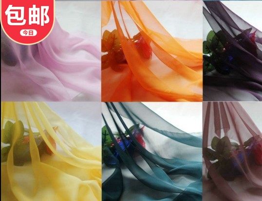 网纱纱布纱料轻薄纱幔飘逸透纯色透视布料仙气超薄轻盈面料_虎窝淘