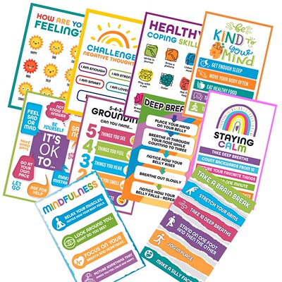 校园儿童心理健康成长教育海报