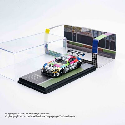TW 1:64 梅赛德斯奔驰AMG GT3 2025巴瑟斯特12H耐力赛车 合金车模