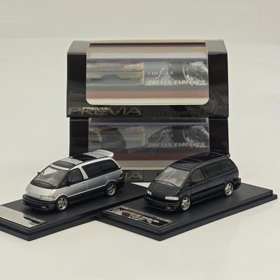 Mortal 1/64丰田大霸王TOYOTA PREVIA金属合金汽车模型仿真商务车