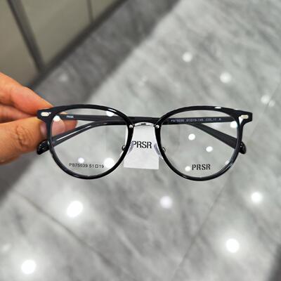 帕莎眼镜框2025新款PB75039黑色板材全框素颜显瘦近视眼镜架男女