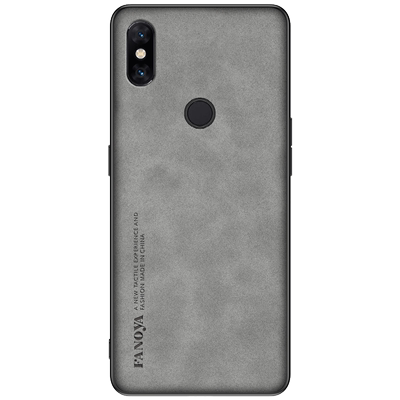 小米mix2s羊巴皮复古手机壳轻奢